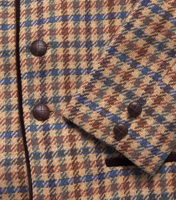 Pepa London Wool Check Print Jacket