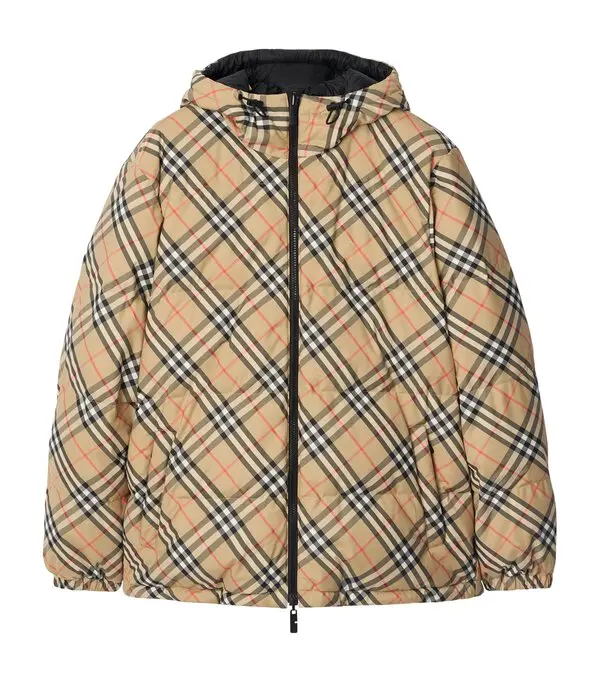 Burberry Down Reversible Puffer Jacket - Beige