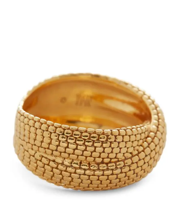 Monica Vinader Vermeil Heirloom Crossover Ring - Gold