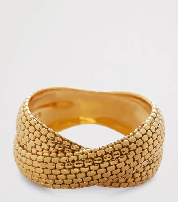 Monica Vinader Vermeil Heirloom Crossover Ring