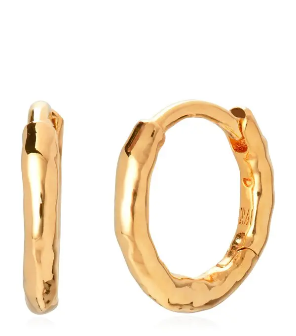 Monica Vinader Vermeil Siren Muse Huggie Earrings - Gold