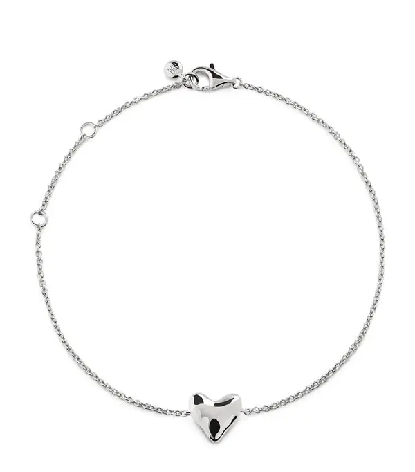 Monica Vinader Sterling Heart Chain Bracelet - Silver