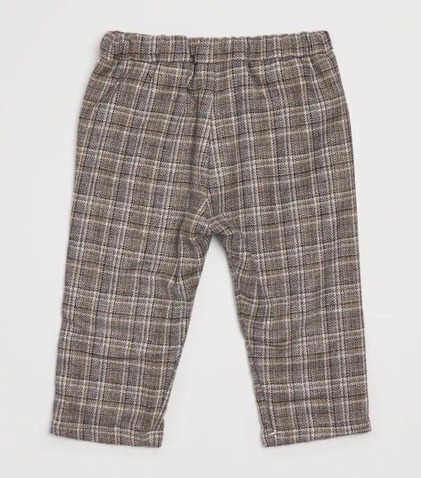 TARTINE ET CHOCOLAT Wool-blend Check Trousers