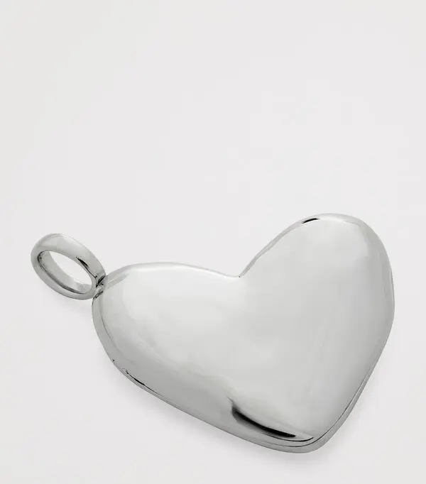 Monica Vinader Sterling Heart Locket Pendant - Silver