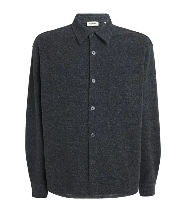 FRAME Wool Waffle-knit Cardigan