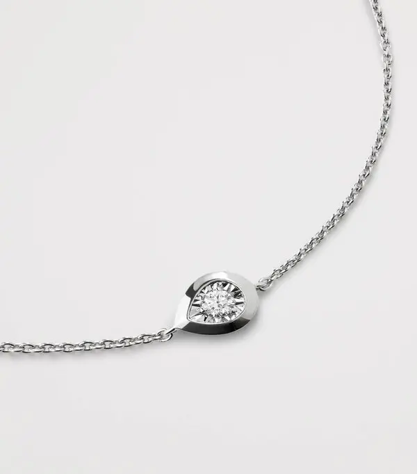 Monica Vinader Sterling Bracelet With Diamond