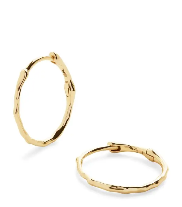 Monica Vinader Small Siren Hoop Earrings - Gold