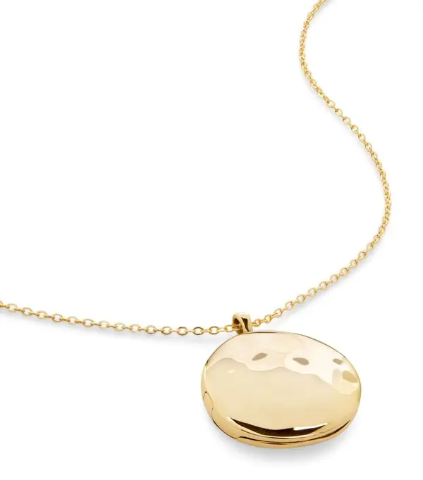 Monica Vinader Siren Locket Necklace - Gold