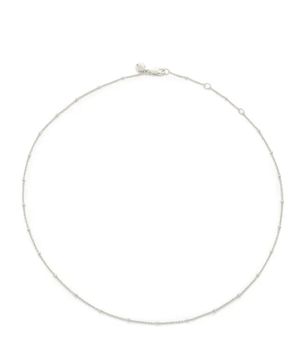 Monica Vinader Sterling Beaded Chain Necklace - Silver