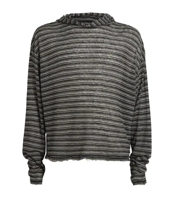 424 Striped Layering Hoodie