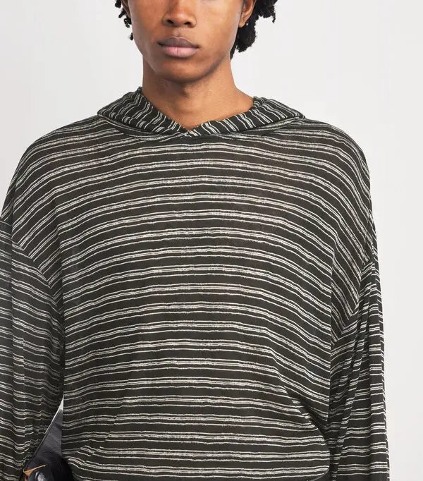424 Striped Layering Hoodie