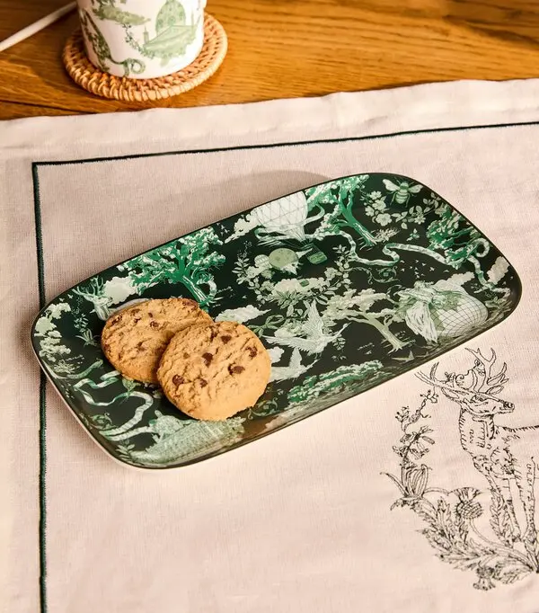 Harrods Bone China Toile Trinket Tray