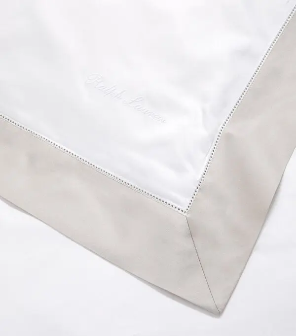 Ralph Lauren Cotton Langdon King Duvet Cover - Silver