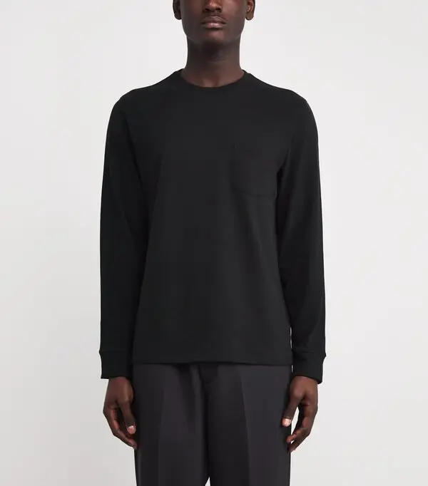 Vince Sueded Jersey Pocket T-shirt - Black