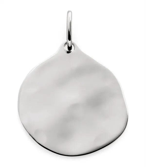 Monica Vinader Sterling Siren Muse Round Pendant - Silver