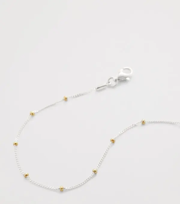 Monica Vinader Sterling Beaded Chain Bracelet - Silver