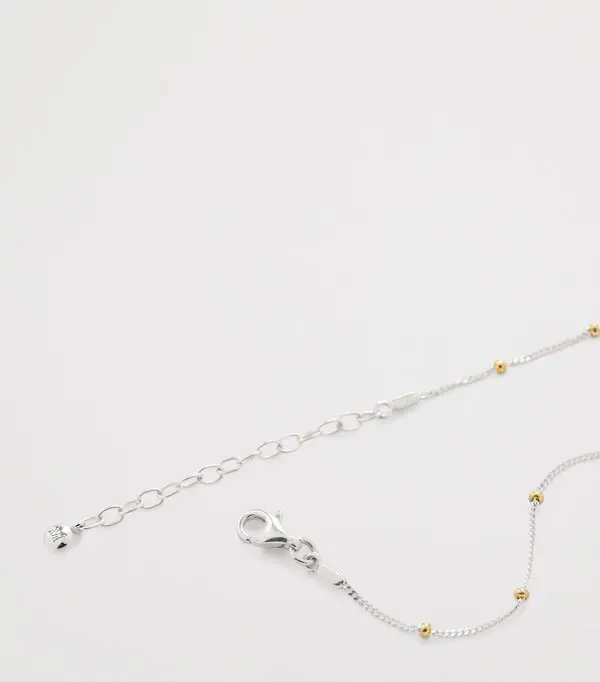 Monica Vinader Sterling Beaded Chain Bracelet - Silver