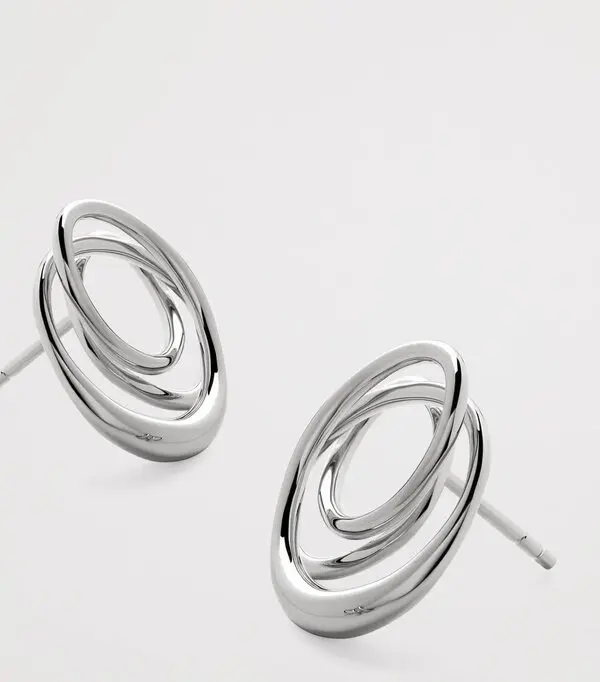 Monica Vinader Sterling Nura Earrings - Silver