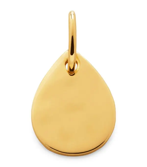 Monica Vinader Vermeil Petal Ziggy Pendant - Gold
