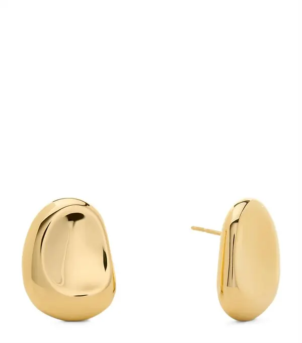 Monica Vinader Vermeil Aria Bold Stud Earrings - Gold
