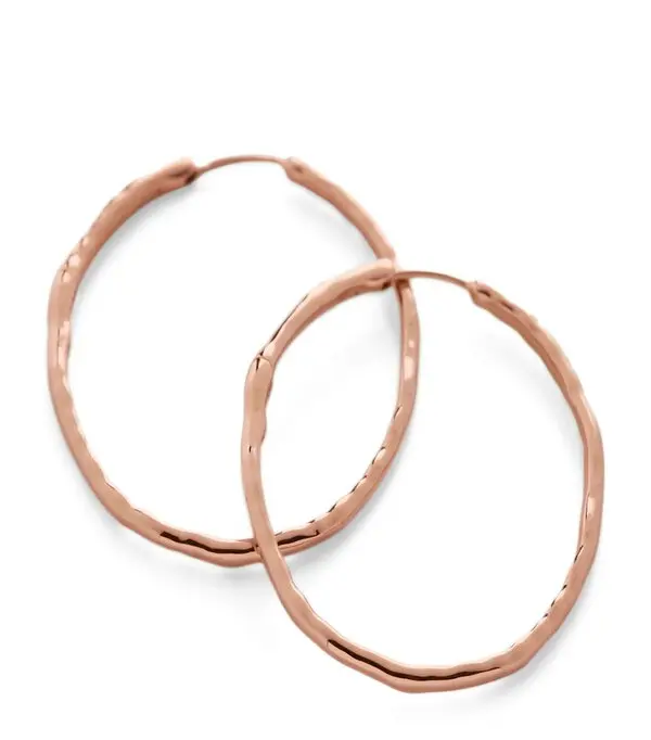 Monica Vinader Large Vermeil Siren Hoop Earrings - Rose Gold
