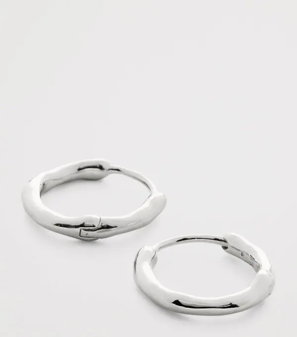 Monica Vinader Sterling Siren Muse Huggie Earrings