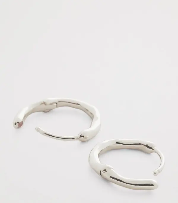Monica Vinader Sterling Siren Muse Huggie Earrings