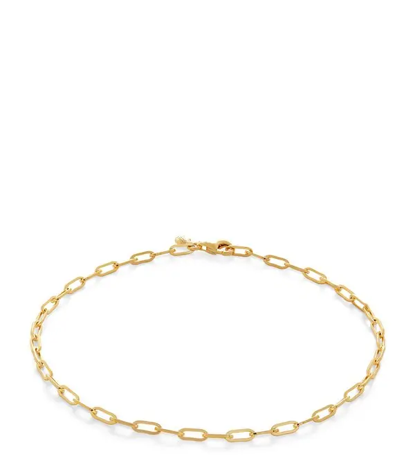 Monica Vinader Vermeil Paperclip Chain Bracelet - Gold