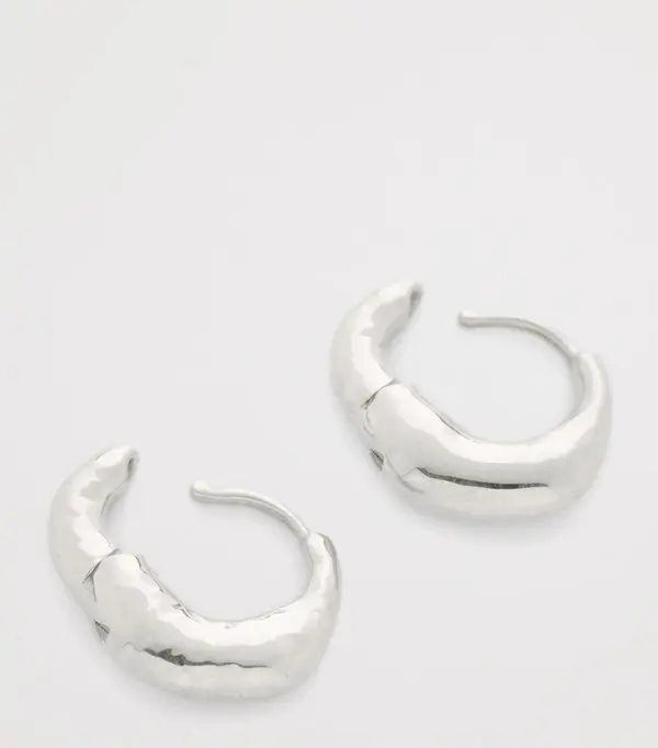 Monica Vinader Sterling Deia Huggie Earrings - Silver