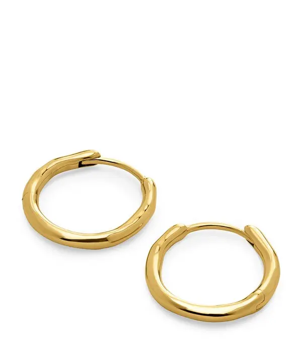 Monica Vinader Small Vermeil Siren Hoop Earrings - Gold