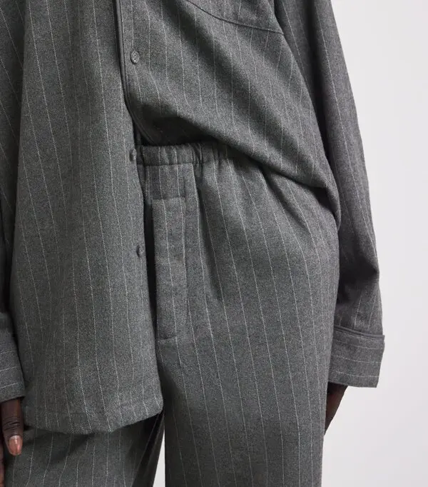 SKIMS Flannel Pinstripe Pyjama Set