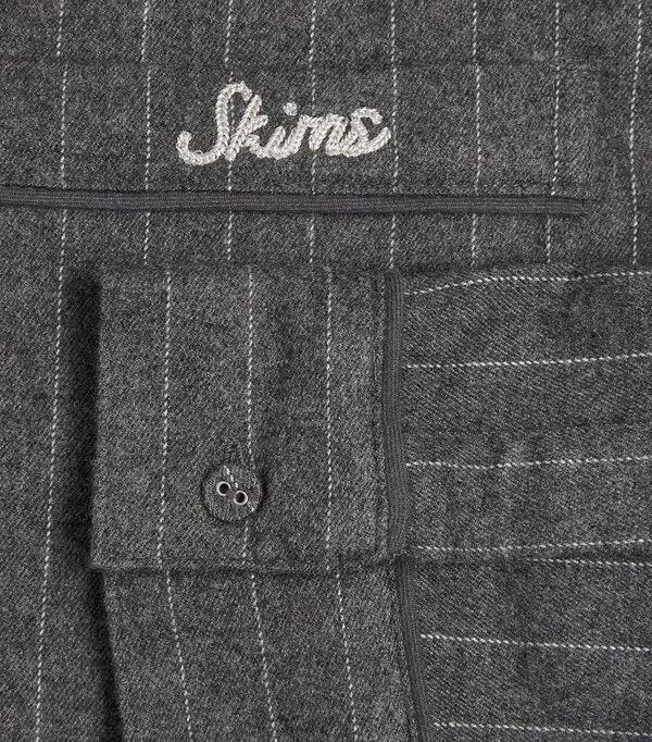 SKIMS Flannel Pinstripe Pyjama Set