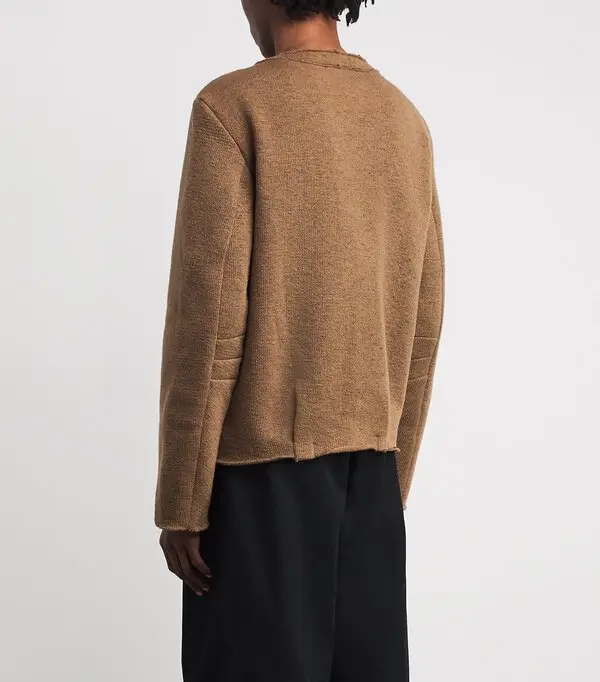 424 Distressed V-neck Sweater
