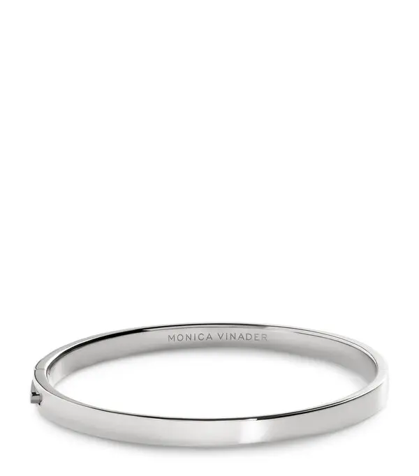 Monica Vinader Sterling Essentials Bangle - Silver