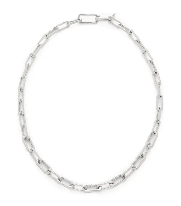 Monica Vinader Sterling Alta Charm Link Necklace - Silver