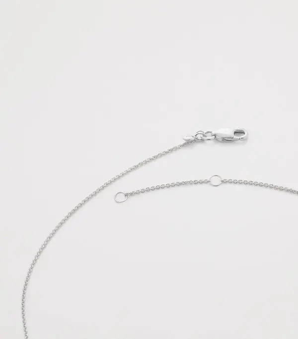 Monica Vinader Sterling And Diamond Heart Pendant Necklace - Silver