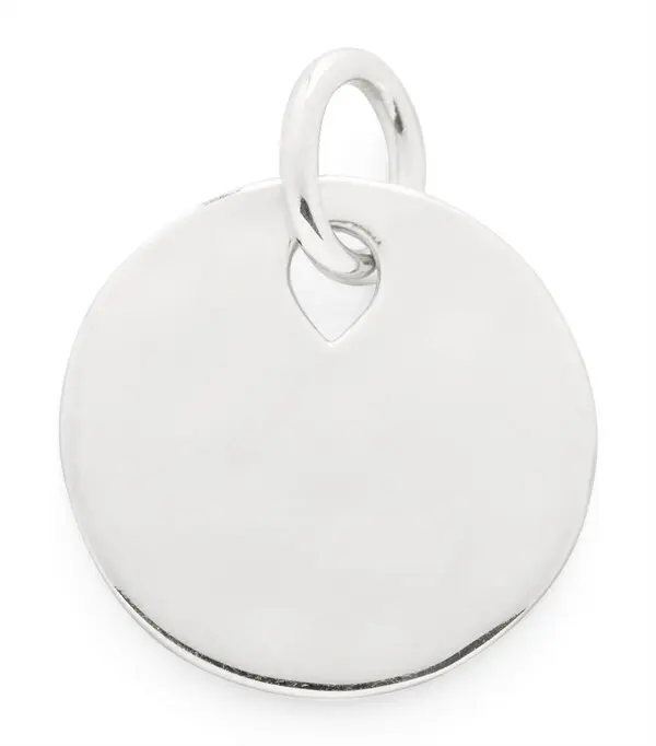 Monica Vinader Sterling Round Ziggy Pendant