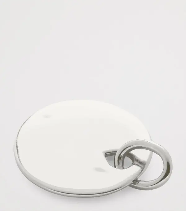 Monica Vinader Sterling Round Ziggy Pendant