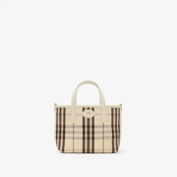 Burberry Mini Reversible Bloomsbury Tote - Soap Beige/light Beige