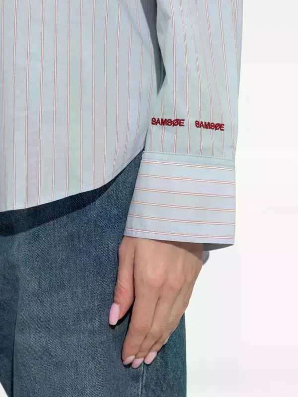 SAMSOE SAMSOE Striped Pocket Shirt