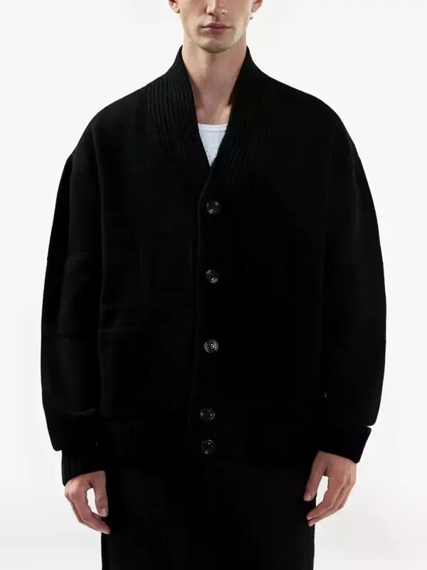 Gcds V-neck Cardigan - Black