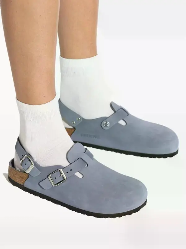 BIRKENSTOCK Buckle Strap Mules - Blue