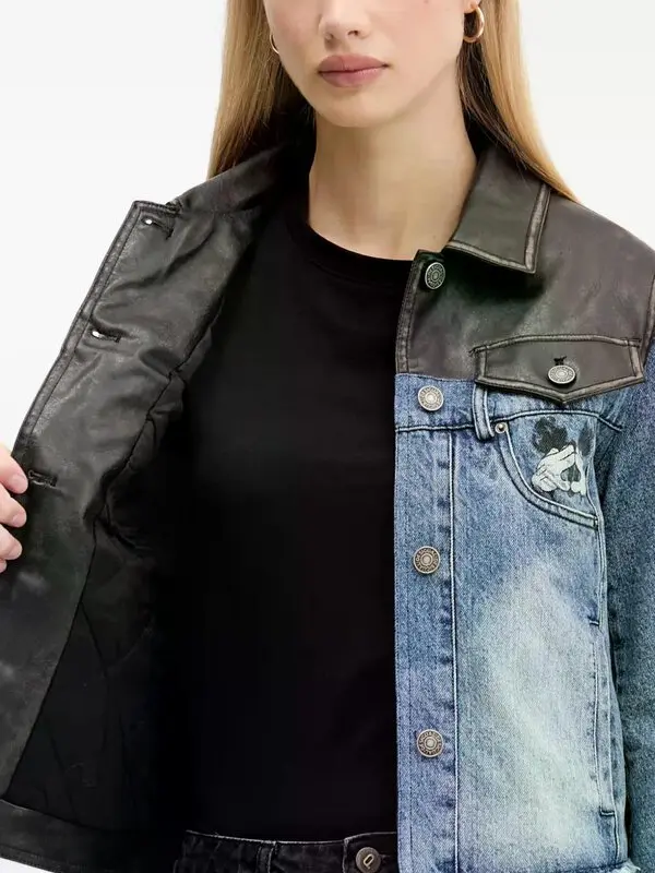 Desigual Paneled Frayed Jacket