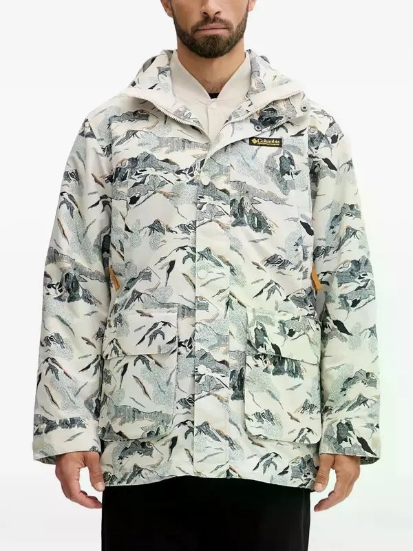 Columbia Graphic Print Long Sleeve Jacket - Neutrals