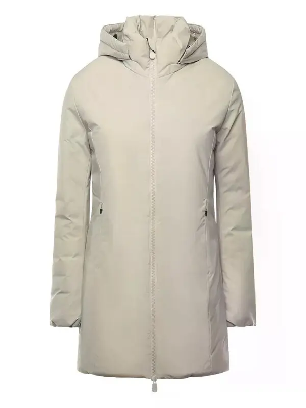 SAVE THE DUCK Removable Hood Zip Coat - Neutrals