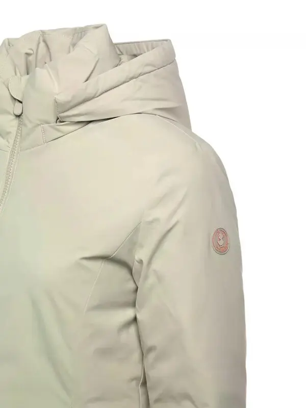 SAVE THE DUCK Removable Hood Zip Coat - Neutrals