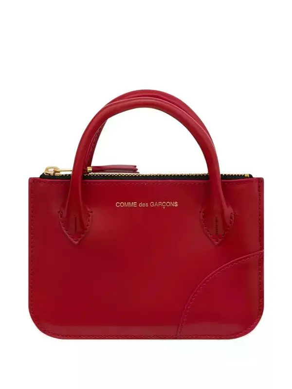Comme Des Garçons Top Handle Zip Wallet - Red