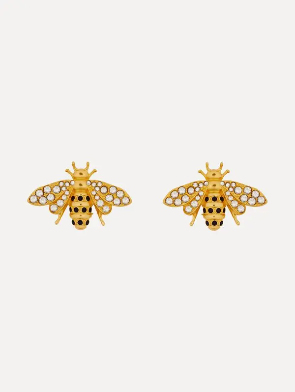 Oscar De La Renta Bee Clip-on Earrings - Gold