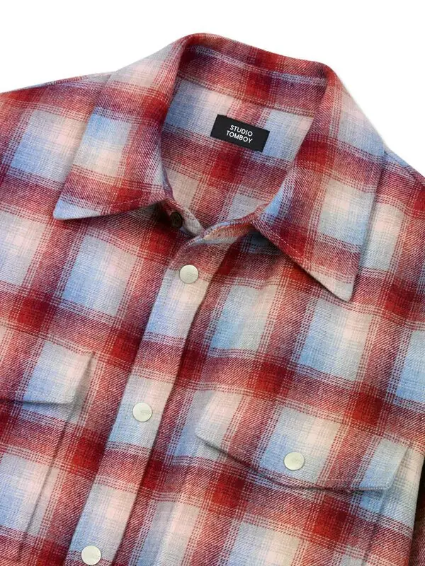 STUDIO TOMBOY Checked-pattern Shirt - Red