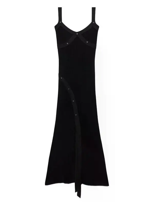 Gcds Button Strap Dress - Black